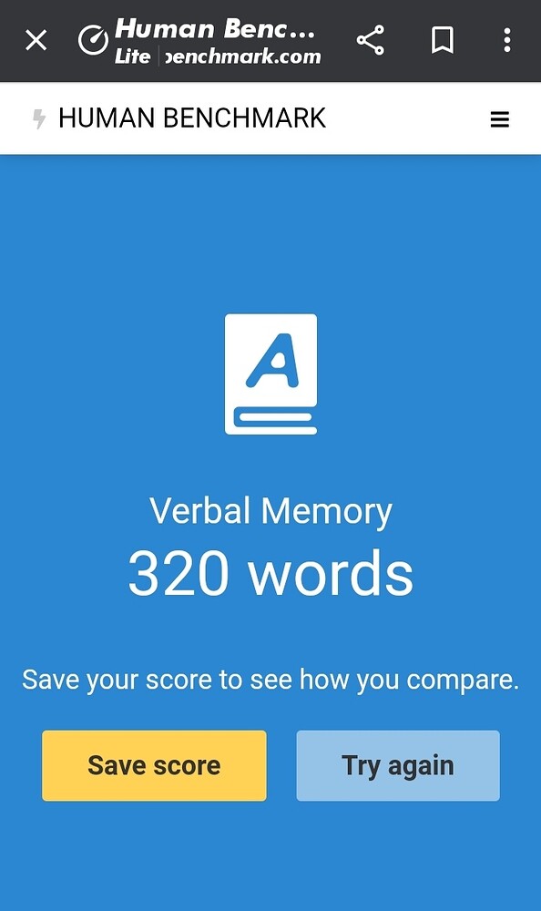 Has anyone here tried Human Benchmark? - General Memory Chat - Art of Memory Forum