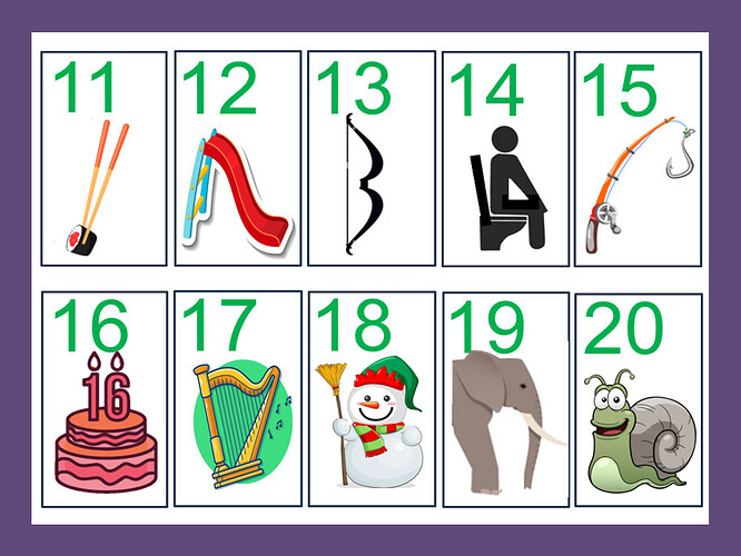 Simple Peg word List 1 - 20 suitable for 7 year olds - General Memory ...