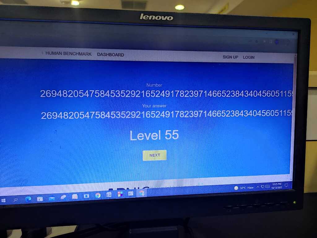 Human benchmark test - Memory Sports - Art of Memory Forum