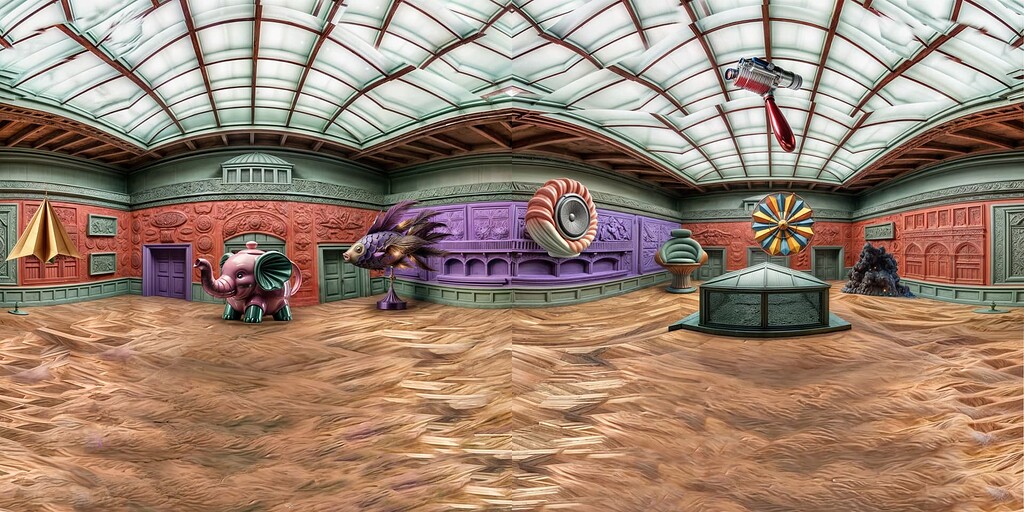 Extreamly memorable memory palace rooms, 360 panoramas, designed (aided ...