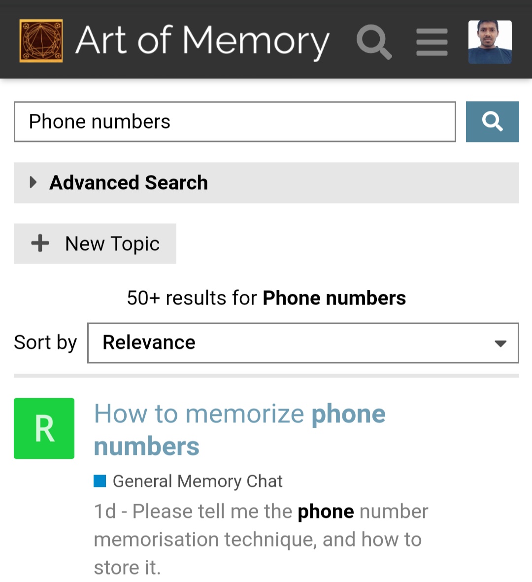How to memorize phone numbers - General Memory Chat - Art of Memory Forum