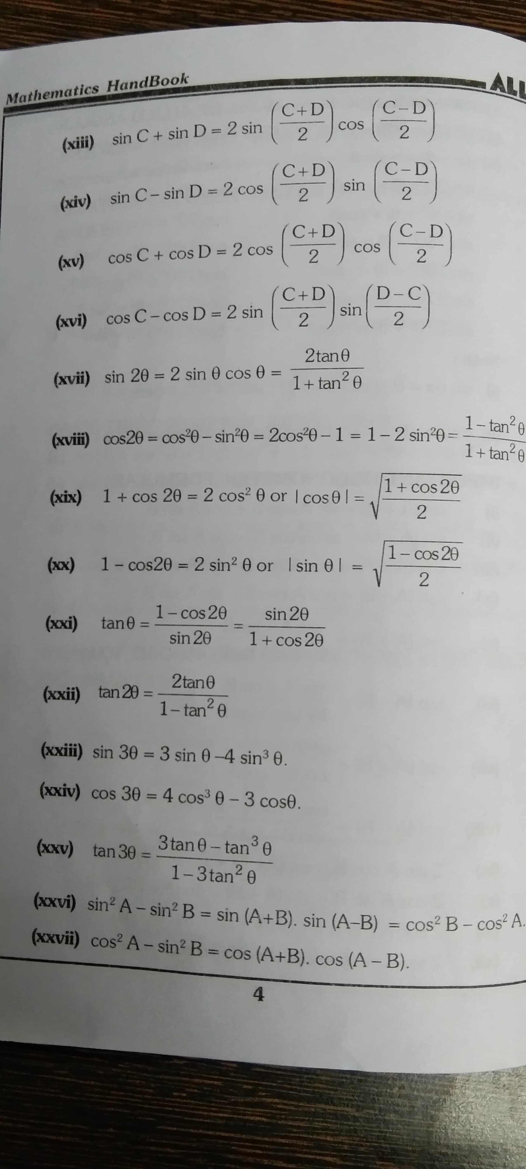 Trigonometry Definitions Formula Cuemath