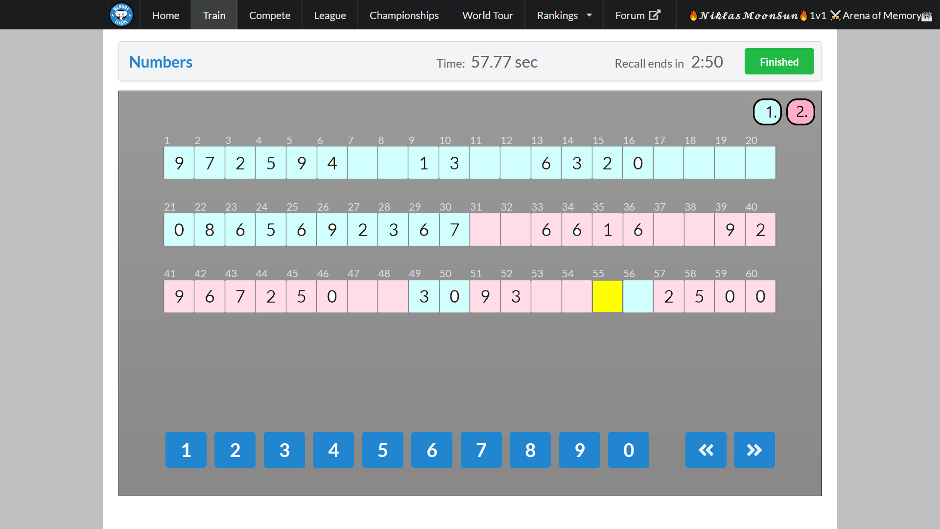 Memory League Team Memorizations [2 v 2] - Memory Sports - Art of ...