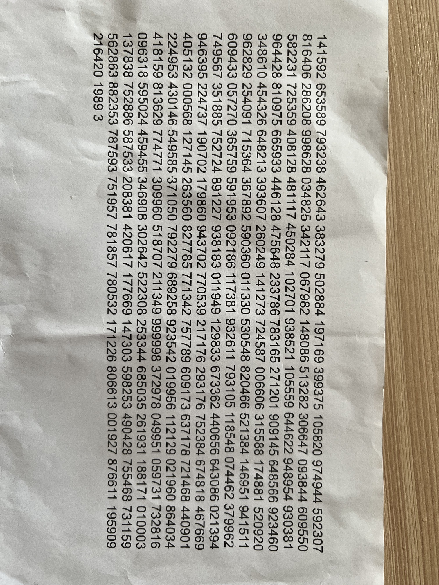 Complete control of 1000 digits of pi - General Memory Chat - Art of ...